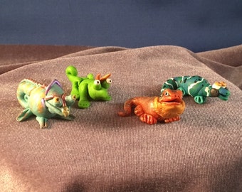 Polymer clay lizard | Etsy