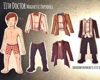 Magnetic paper doll | Etsy