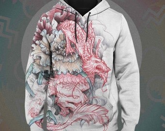 Unique dragon hoodie related items | Etsy