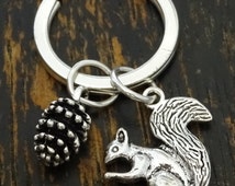 Popular items for squirrel key chain on Etsy