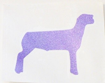 Show lamb decal | Etsy