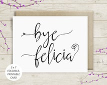 Unique bye felicia card related items | Etsy