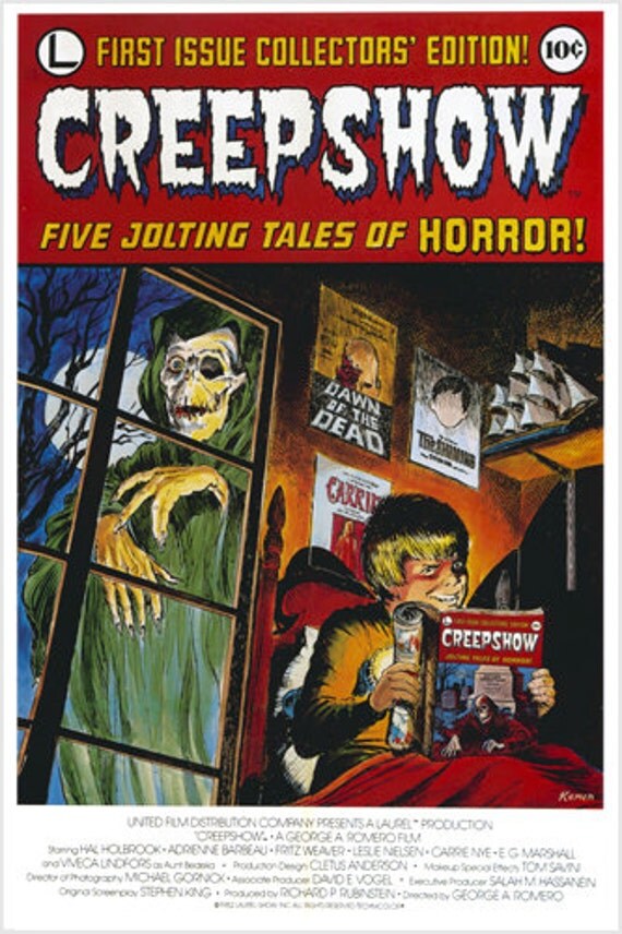 Classic Creepshow Magazine First Edition Poster Scary Skeleton