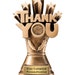Thank You Trophy with 3 lines of custom text