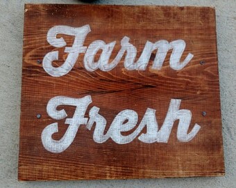 Farm fresh sign | Etsy