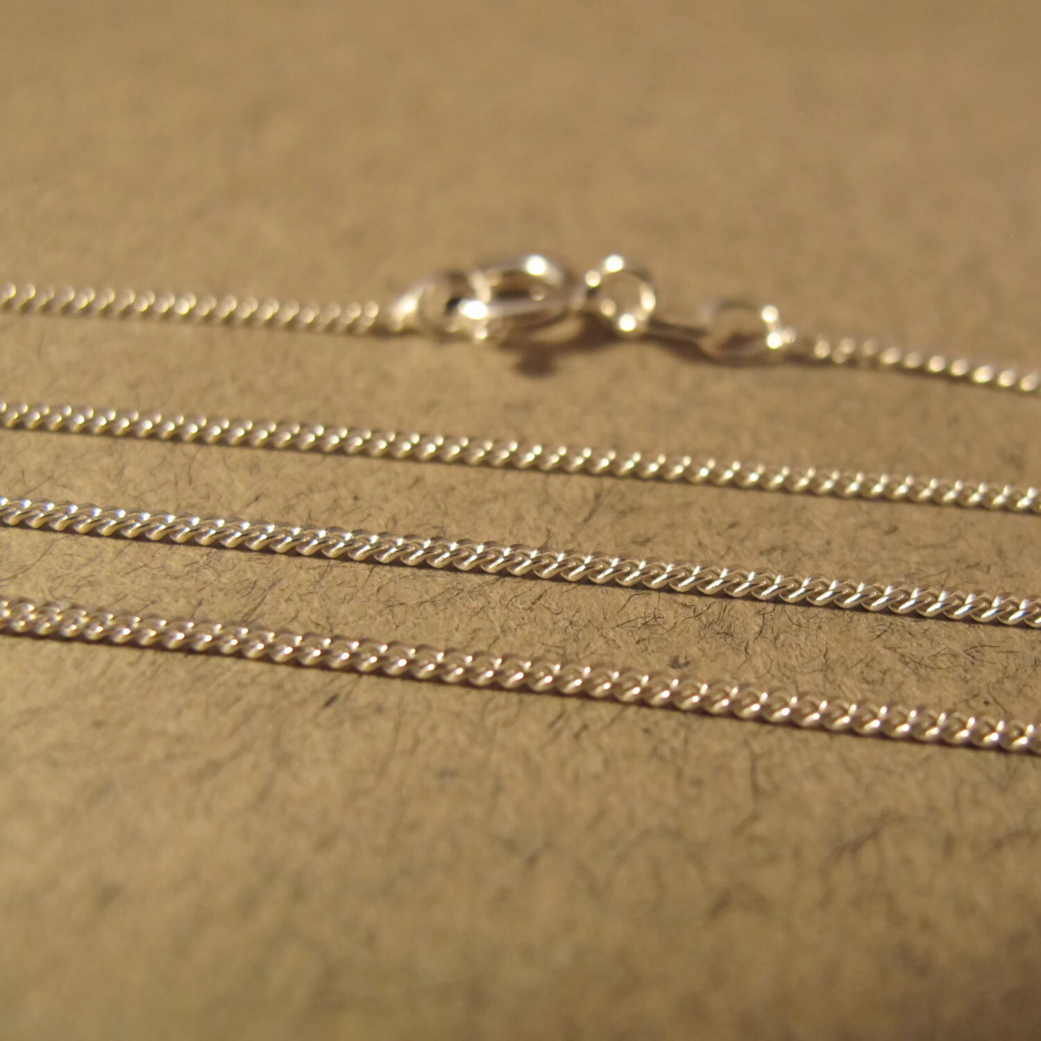 16 Inch Curb Chain Thin Simple Chain Delicate Finished Chain