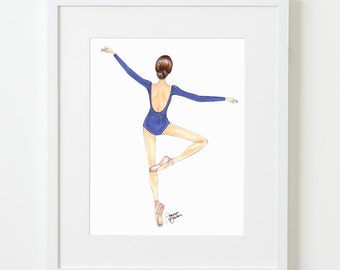 Pointe shoe art | Etsy