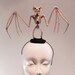Bat headband Bat hair accessory Bat Costume Black bat Bat