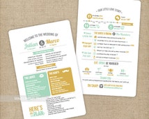 Unique unique wedding programs related items | Etsy