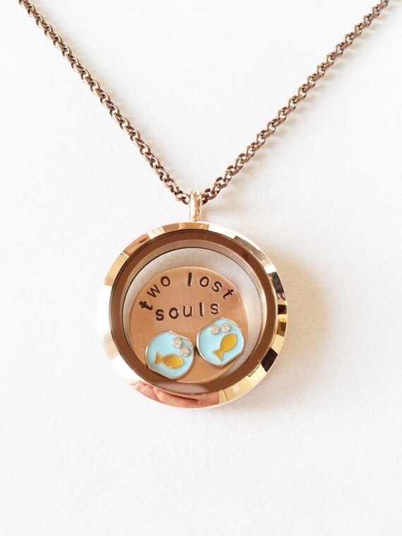 Pink Floyd Two Lost Souls Floating Charm Locket