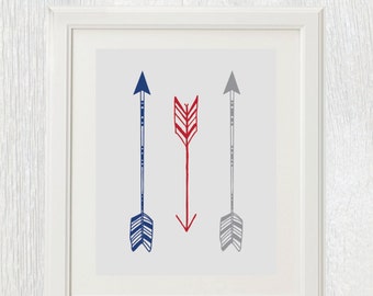 Navy red gray | Etsy