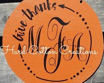 Unique give thanks vinyl related items | Etsy