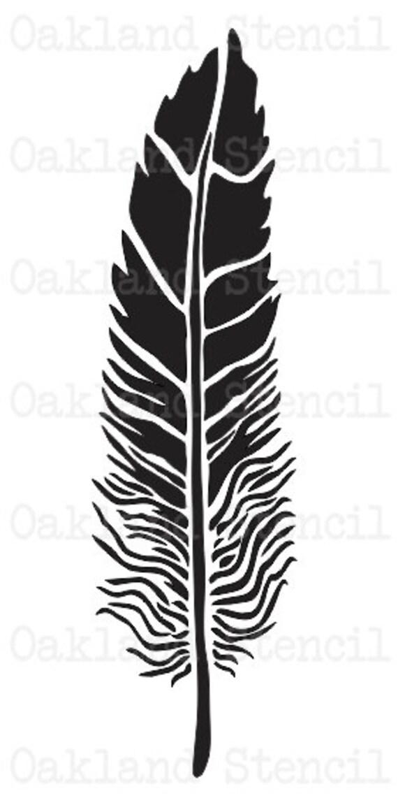 Feather STENCIL 7 Sizes to Choose From for Painting Signs