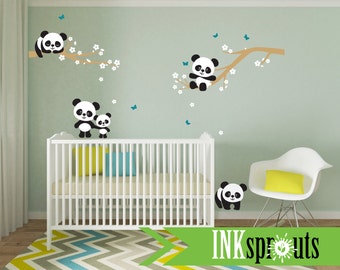 Panda decal | Etsy