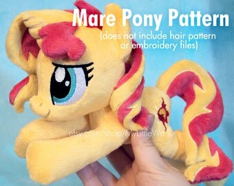 Stuffed pony pattern | Etsy