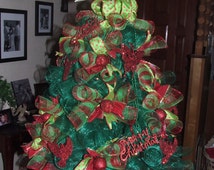 Popular items for mesh christmas tree on Etsy