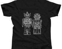 Unique robot shirt related items | Etsy