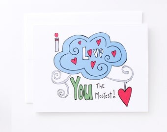 Love you the mostest | Etsy