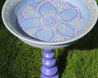 Pottery bird bath | Etsy