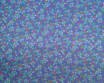 Blue print fabric | Etsy