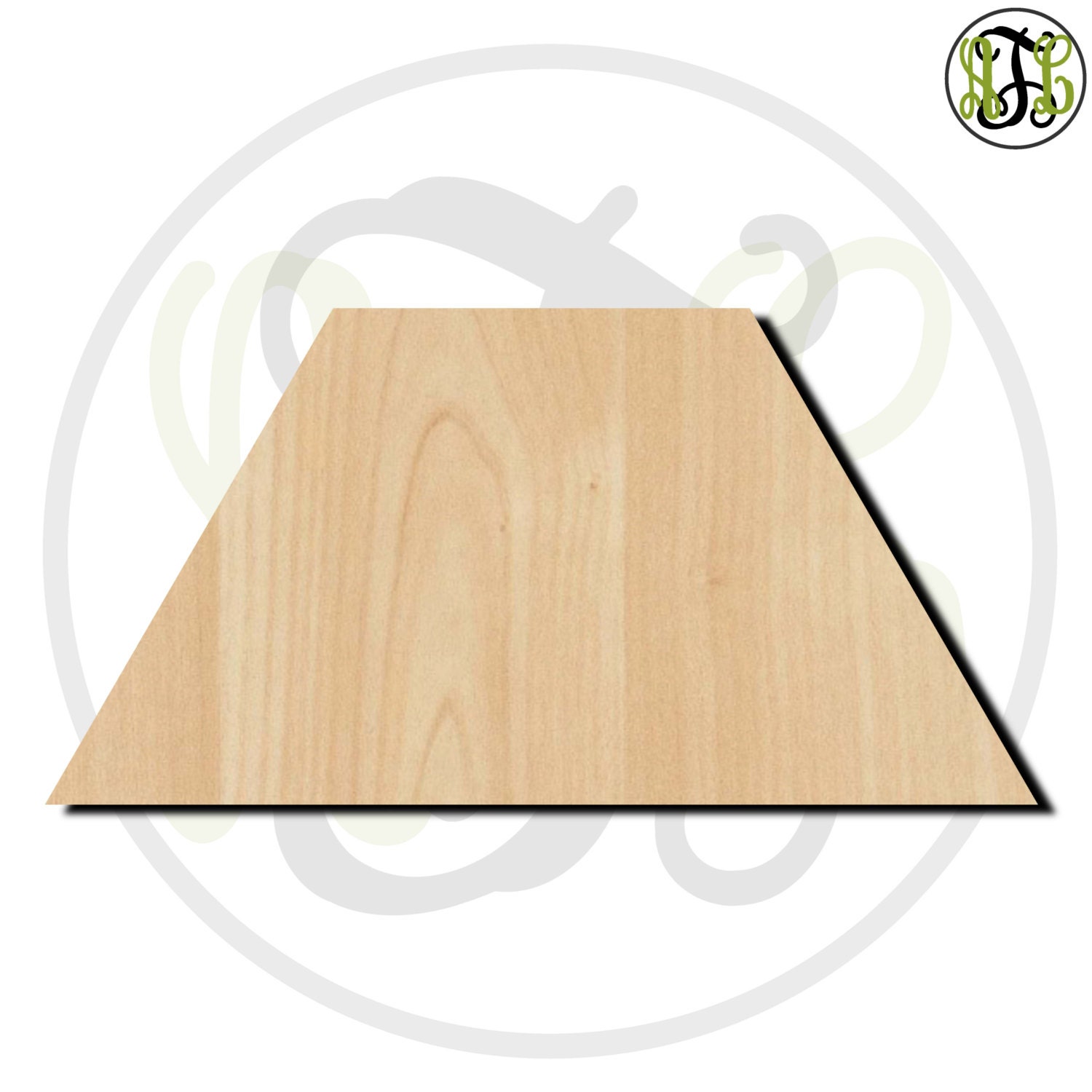 Plaque Trapezoid - 40047- Geometry Cutout, unfinished, wood cutout ...