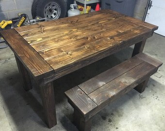Items similar to RUSTIC BARN TABLE on Etsy