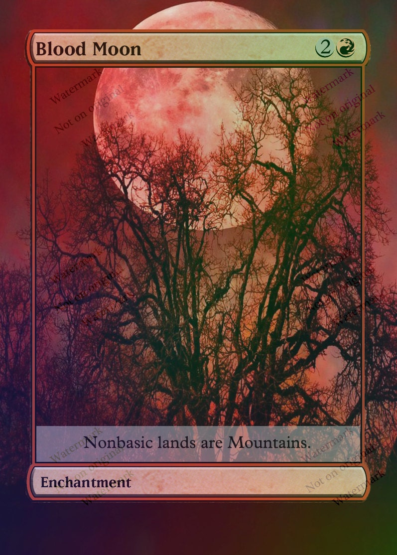 Blood Moon Magic Casual Play Only MTG Altered by LethixGaming