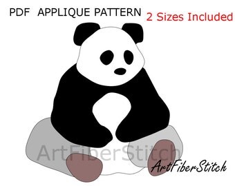 Panda template | Etsy