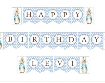 Peter rabbit banner | Etsy