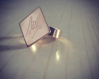 Best Friend Necklaces Sign Language Jewelry ASL I love you