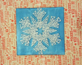 Snowflake string art | Etsy