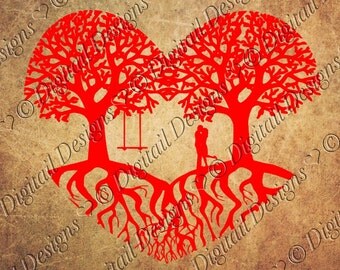 Heart shaped tree | Etsy