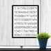 Pi Poster Printable Art Digits of Pi Math Poster Instant