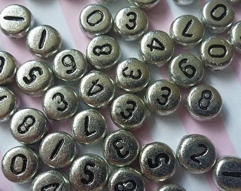 Number beads | Etsy