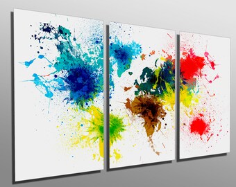 Abstract world map | Etsy