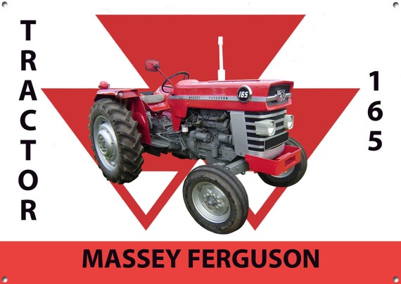 Massey Ferguson 165 Tractor Metal Sign by TheMetalSignShack