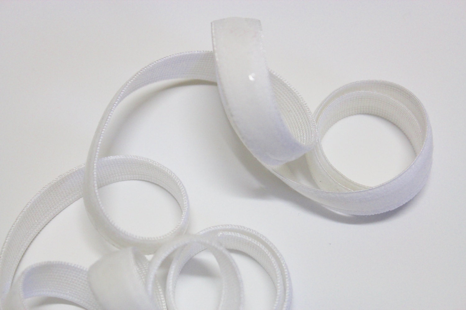 Silicon Elastic // Gripper Elastic // White Black // 12mm