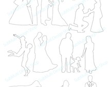 Unique bride stencils related items | Etsy