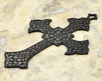 Ornate cross pendant | Etsy