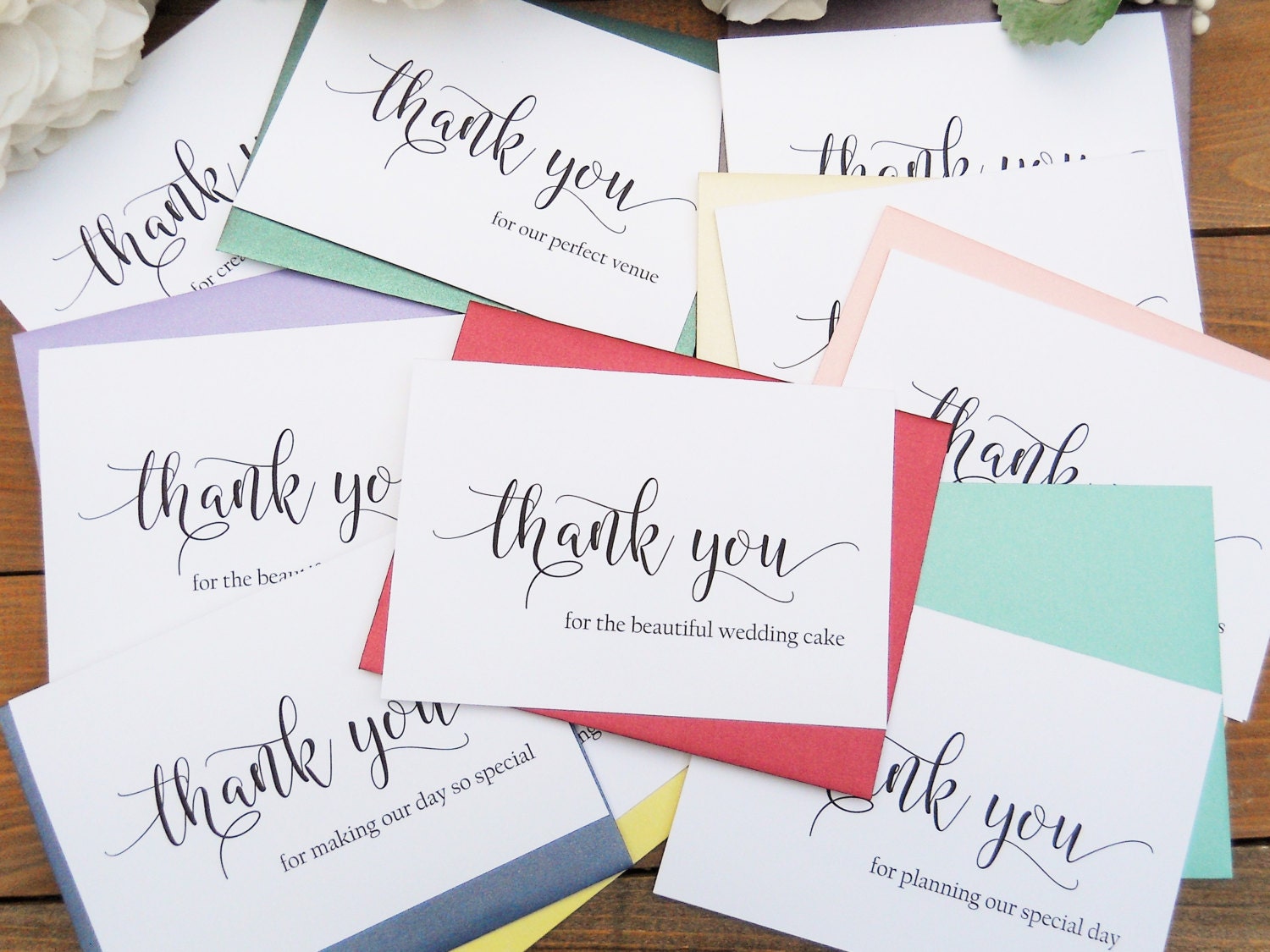 Wedding Vendor THANK YOU Cards Photographer Thank You Card