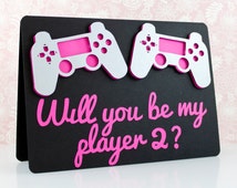 Unique game controller card related items | Etsy