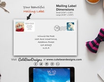 Unique address label design related items | Etsy