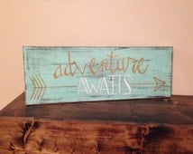 Popular items for adventure sign on Etsy