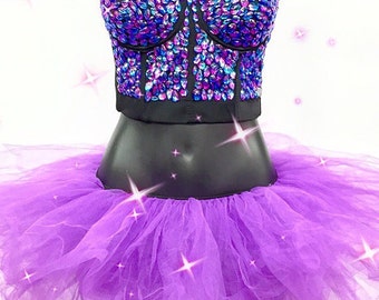 Rhinestone corset | Etsy