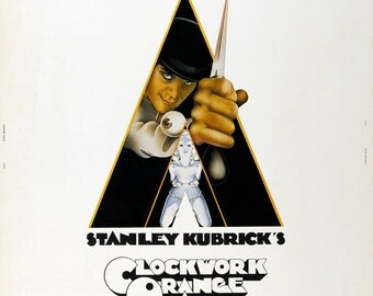 Items similar to Devotchka Clockwork Orange inspired Milk Bar text ...