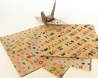 Items similar to 5 mil Clear Origami Paper - 6 sheets (6"-12" sq.) on Etsy