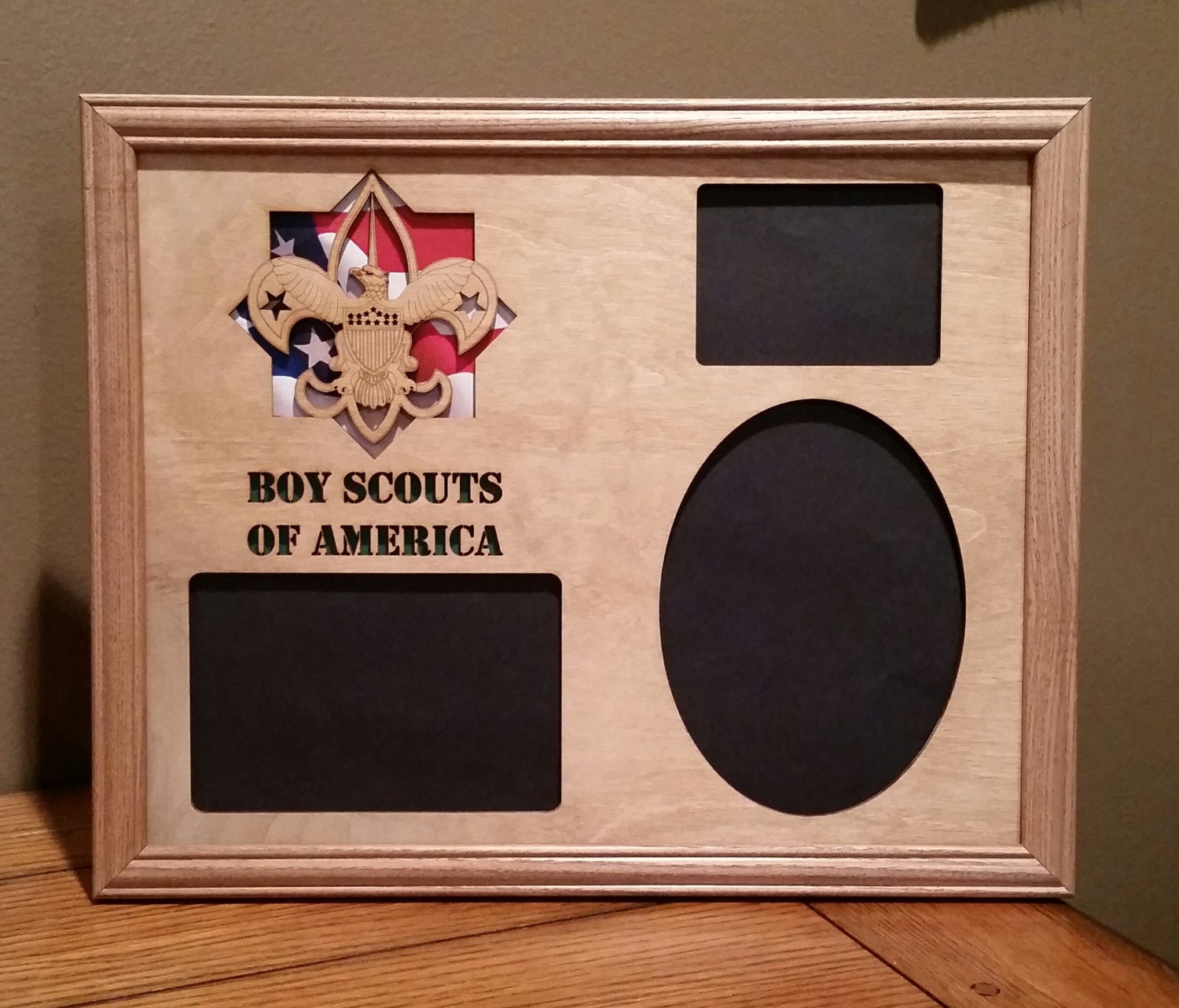 11x14 Boy Scouts of America Laser Engraved Picture Frame with