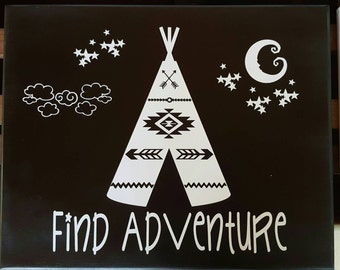 Adventure wood sign | Etsy