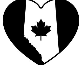 Alberta Strong Arm Vinyl Decal by HubCityVinyl on Etsy