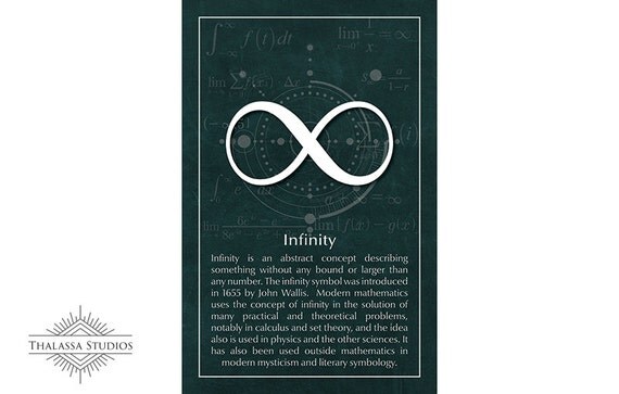 Math Poster Infinity Calculus Printable Poster Maths